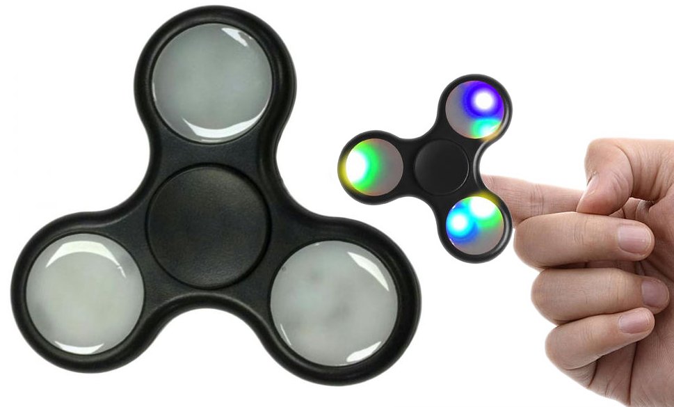 Fidget Spinner LED z nadrukiem EG 028409 - Fidget spinnery